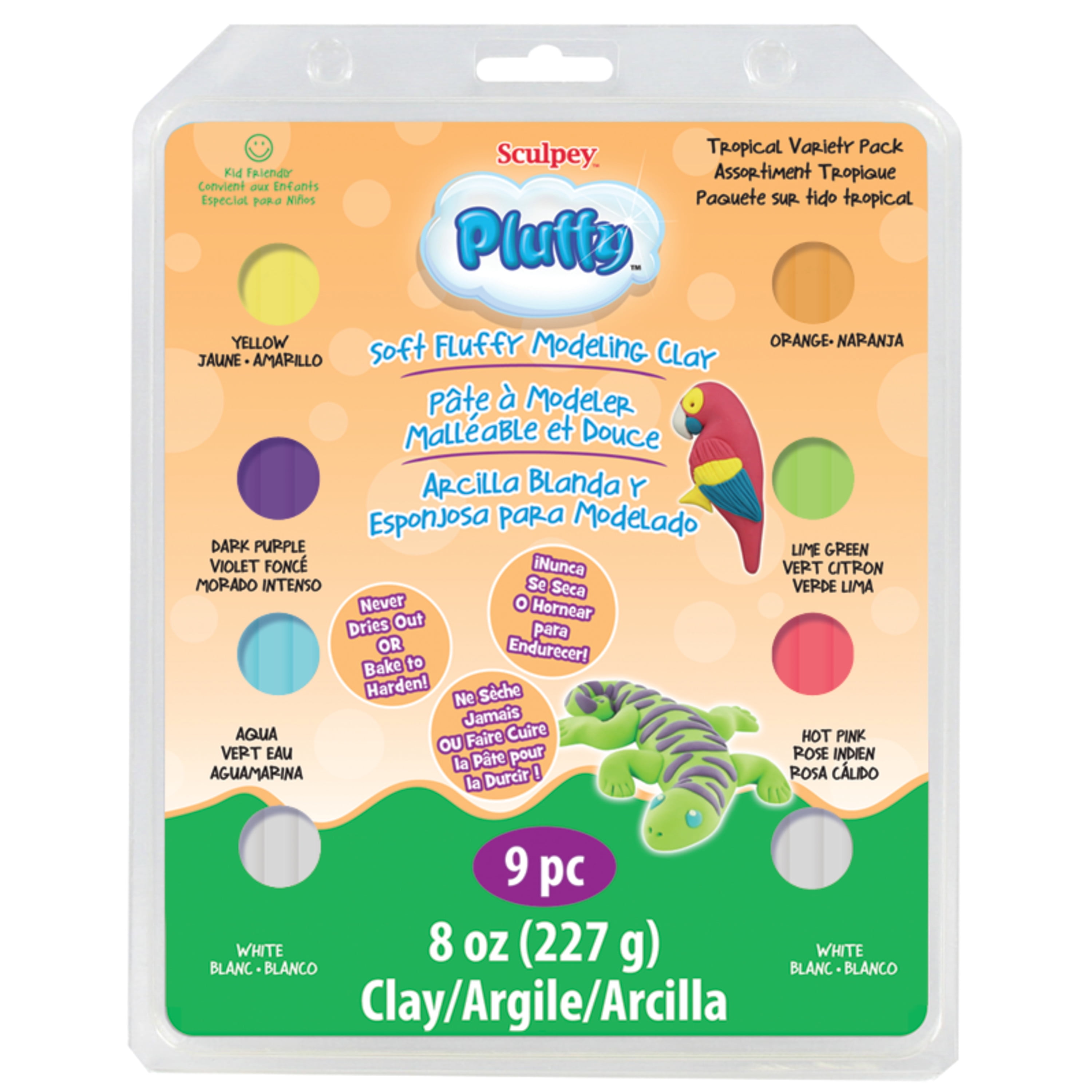 Sculpey Pluffy Variety Pack, Tropical - Walmart.com
