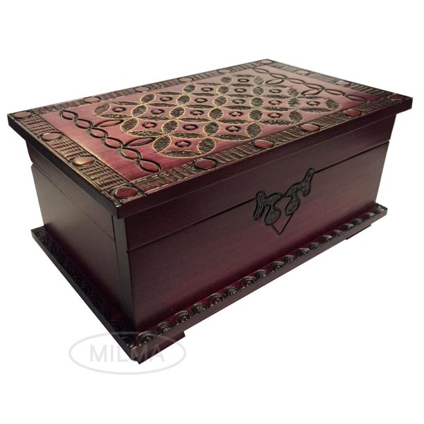 Celtic Chest Secret Puzzle Wooden Box Polish Handmade Linden Wood ...