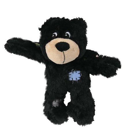 Pet Durable Toy Dog Rag Doll Patch Bear Toy Biting Sound (black ...