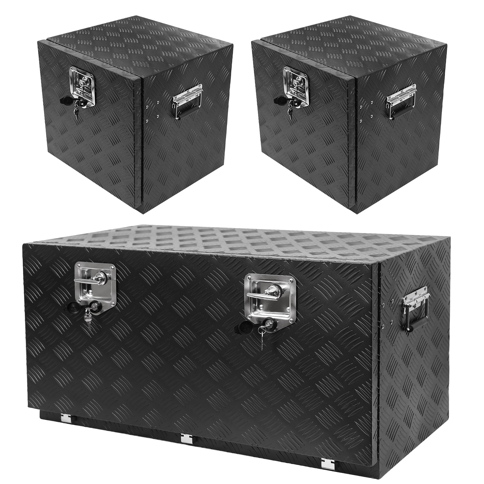 Yiwa 48"+18"+18" Heavy Duty Aluminum Diamond Plate Tool Box Chest Box ...