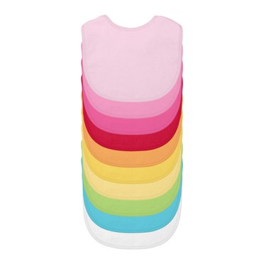 Kaplan Early Learning Company Deluxe Terry Pullover Bibs - Set of 10 ...