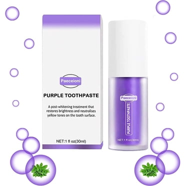 ETCONEN Purple Toothpaste for Teeth , Instant Teeth Color Corrector ...