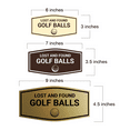 Fancy Lost And Found Golf Balls Sign (Black) - Large - Walmart.com