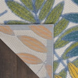 Nourison Aloha Indoor/Outdoor Tropical Botanical Ivory/Multi 7' x 10 ...