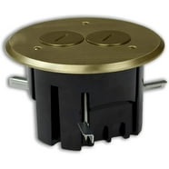 Hubbell Raco 6239BP Brass Plated Concealed Receptacle Floor Box Kit ...