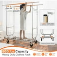 Portable Closets for Hanging Clothes, Heavy Duty Clothes Hanging Rack ...