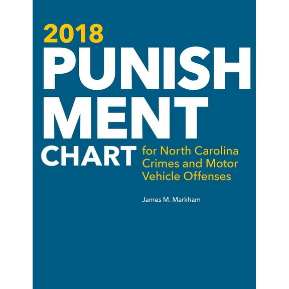 Pre-Owned 2018 Punishment Chart for North Carolina Crimes and Motor ...