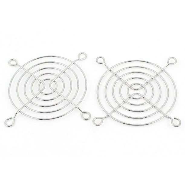 2 Pieces Metal Wire Finger Guard Protect Grill for 70mm Computer PC ...