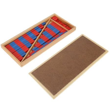 Montessori Mathematics Rods, Educational Wood Math Rods With Box For ...