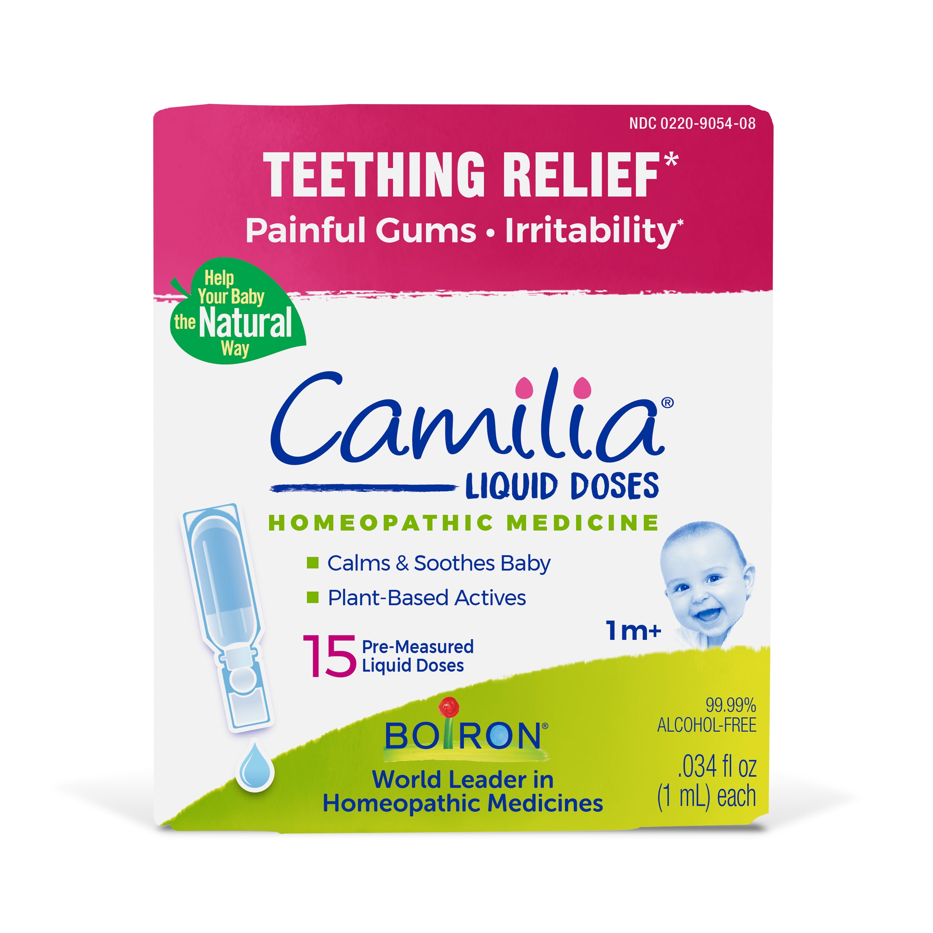 Boiron Camilia Teething Drops for Daytime and Nighttime Relief of ...
