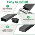Uxcell 36 Pack Rectangle Plastic Hole Plug, 3 15/16"x13/16"(100x20mm ...