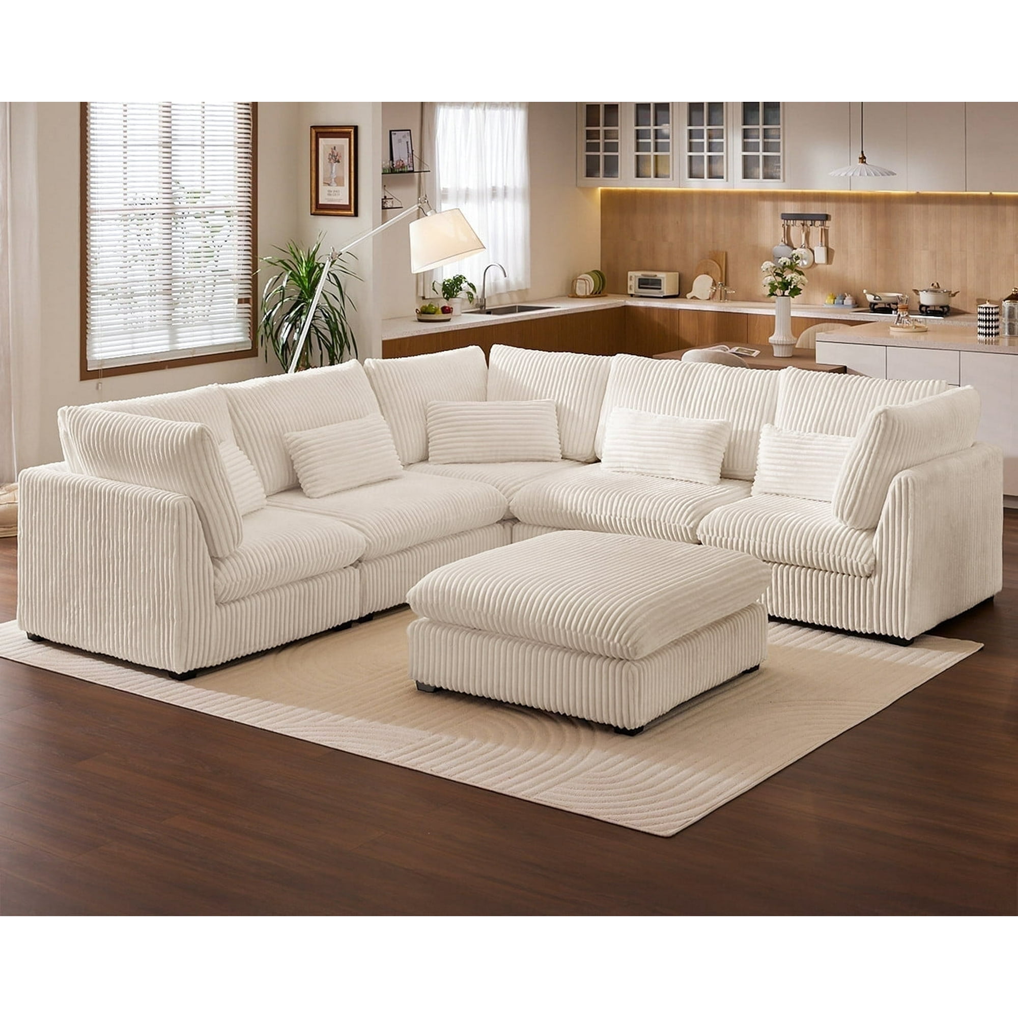 Click here for Chic House Oversized Modular Sofa extra Deep Cloud... prices