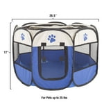 Petmaker Portable Pop-Up Pet Playpen with Mesh Cover for Puppies ...