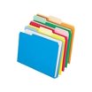Top Office Manila Colored Tab File Folders, 1/3-Cut Tabs, Letter Size ...