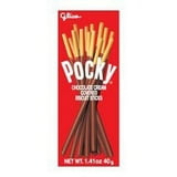 Pocky Biscuit Stick, Chocolate Cream Covered, 1.41 Ounce (Pack of 20 ...
