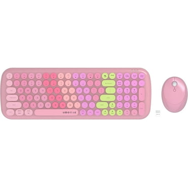 Cylo Wireless Touch Keyboard and Mouse Set Pink - Walmart.com
