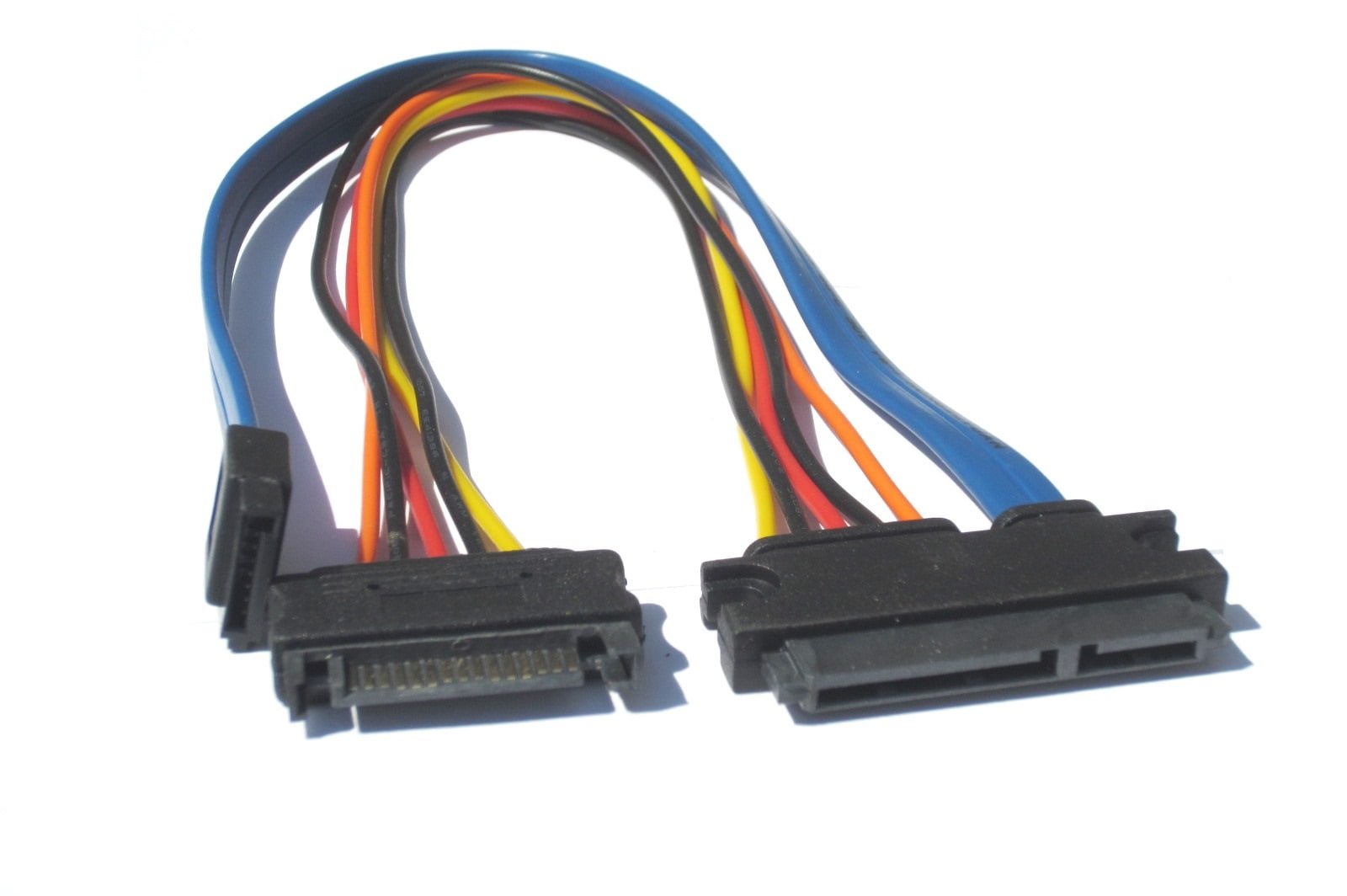 SATA 22 Pin Female to 7 Pin and 15 Pin SATA Power Male - 12 Inch ...