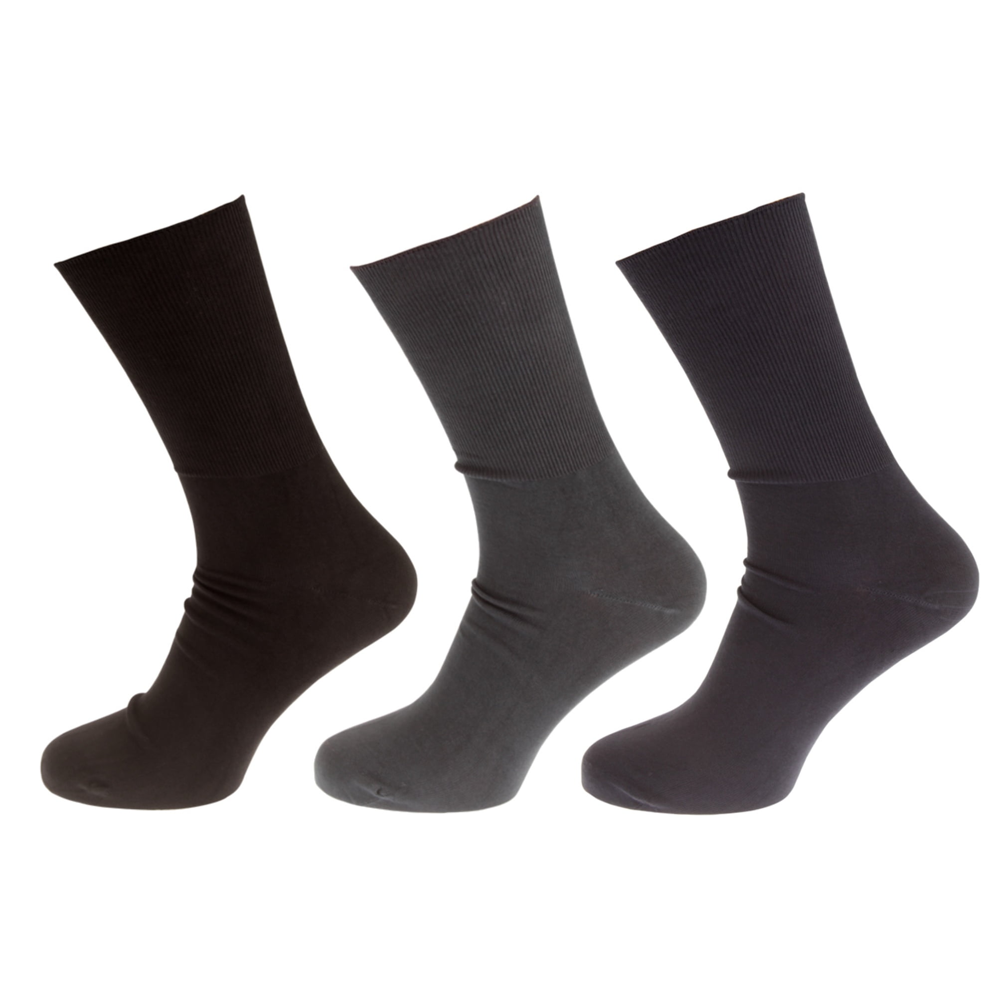 Universal Textiles Mens Bamboo Diabetic Wellness Socks (Pack Of 3 ...