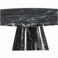 MANGIJOY Round Engineered Stone Top Dining Table, Multi-Tone Finish ...