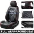 Seat Covers, Universal Seat Covers Full Set, Nappa Leather Seat ...