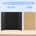 2 Pack 36" x 48" Trifold Poster Board for Presentation, Black ...