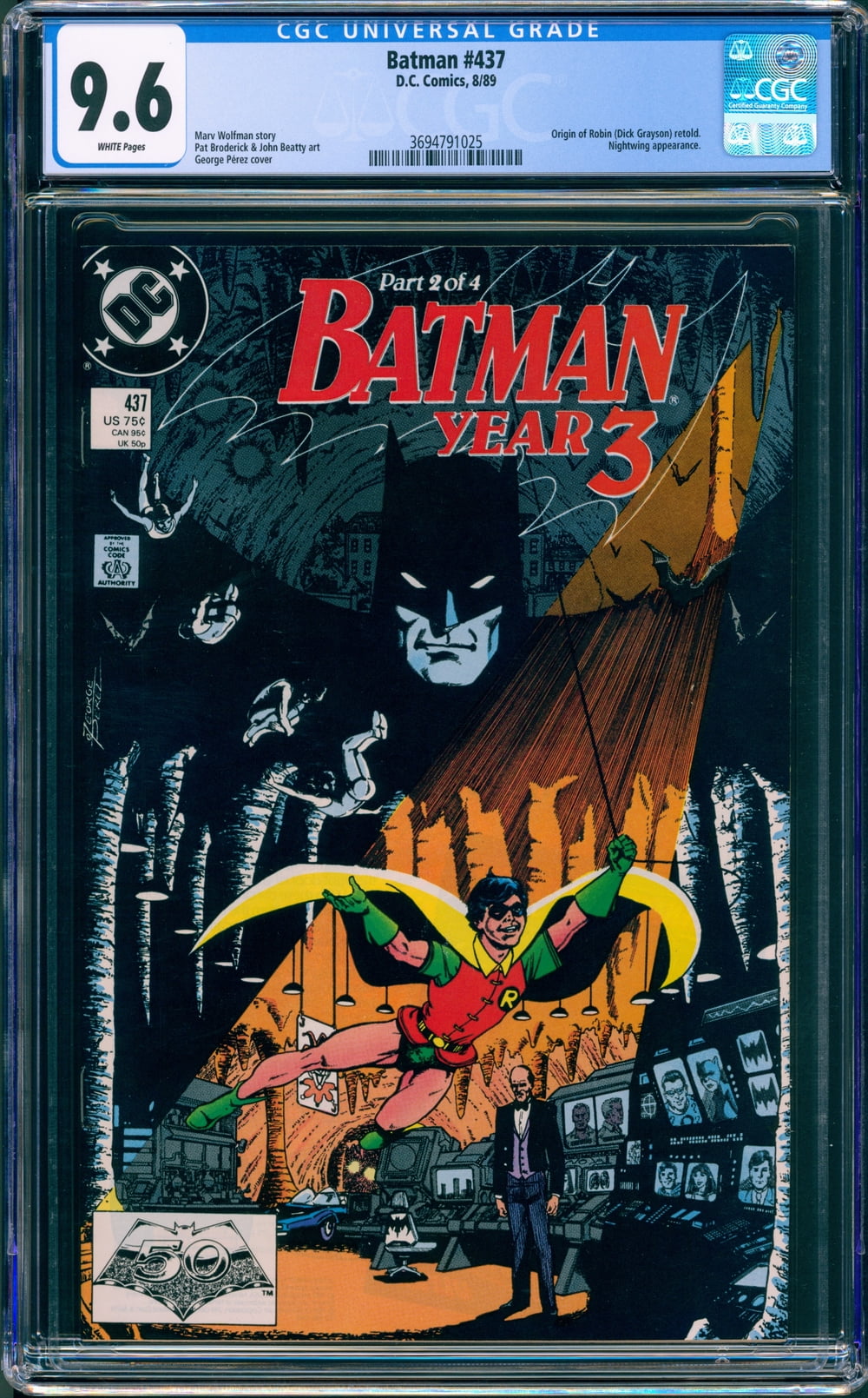 Batman #437 - CGC 9.6 Comic Book - Walmart.com