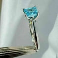 2Ct Princess Cut Simulated Blue Topaz Wedding Ring 14K White Gold ...