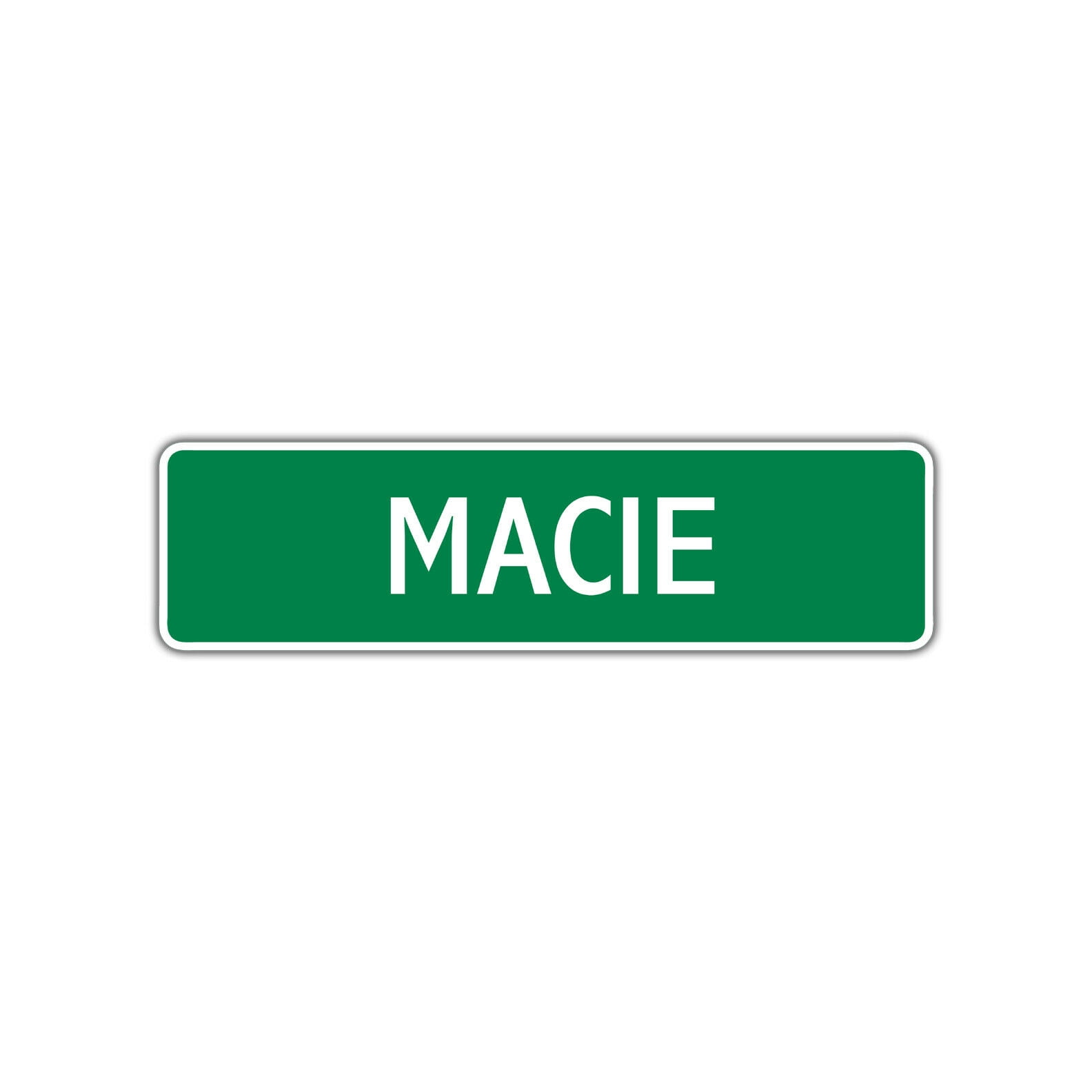 Macie Girls Children Name Letter Printed Label Indoor Outdoor Unique ...