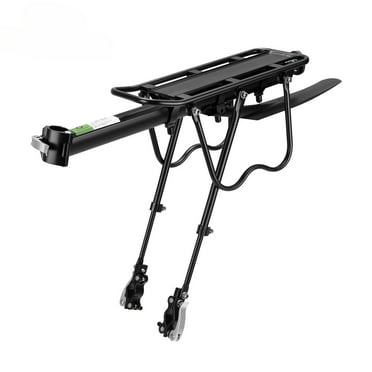 BUCKLOS Adjustable Aluminum Rear Bike Rack - Quick Release, Reflective ...