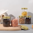 Clear Plastic Food Storage Jars Gold 16 Pack 8 Ounce Kitchen ...