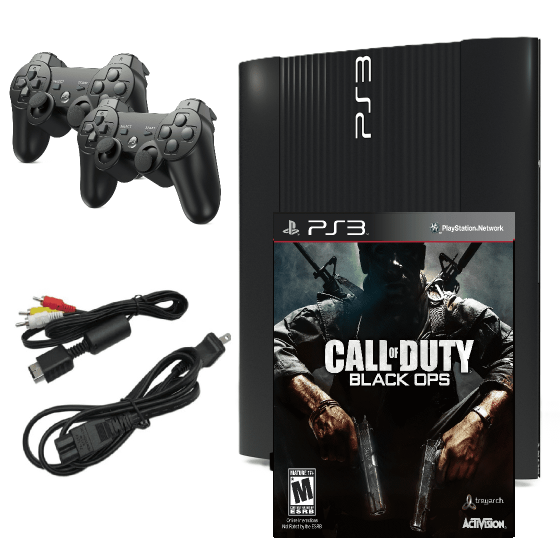 Restored Sony Playstation 3 PS3 Console Super Slim 250GB Black with ...