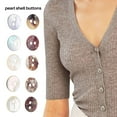 100 x 8 mm Pearl Buttons Mother of Pearl Shell Round Heads - Walmart.com