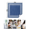 Dark Blue Retro Greek Key Cloth Napkins Set of 4 Reusable Dinner ...