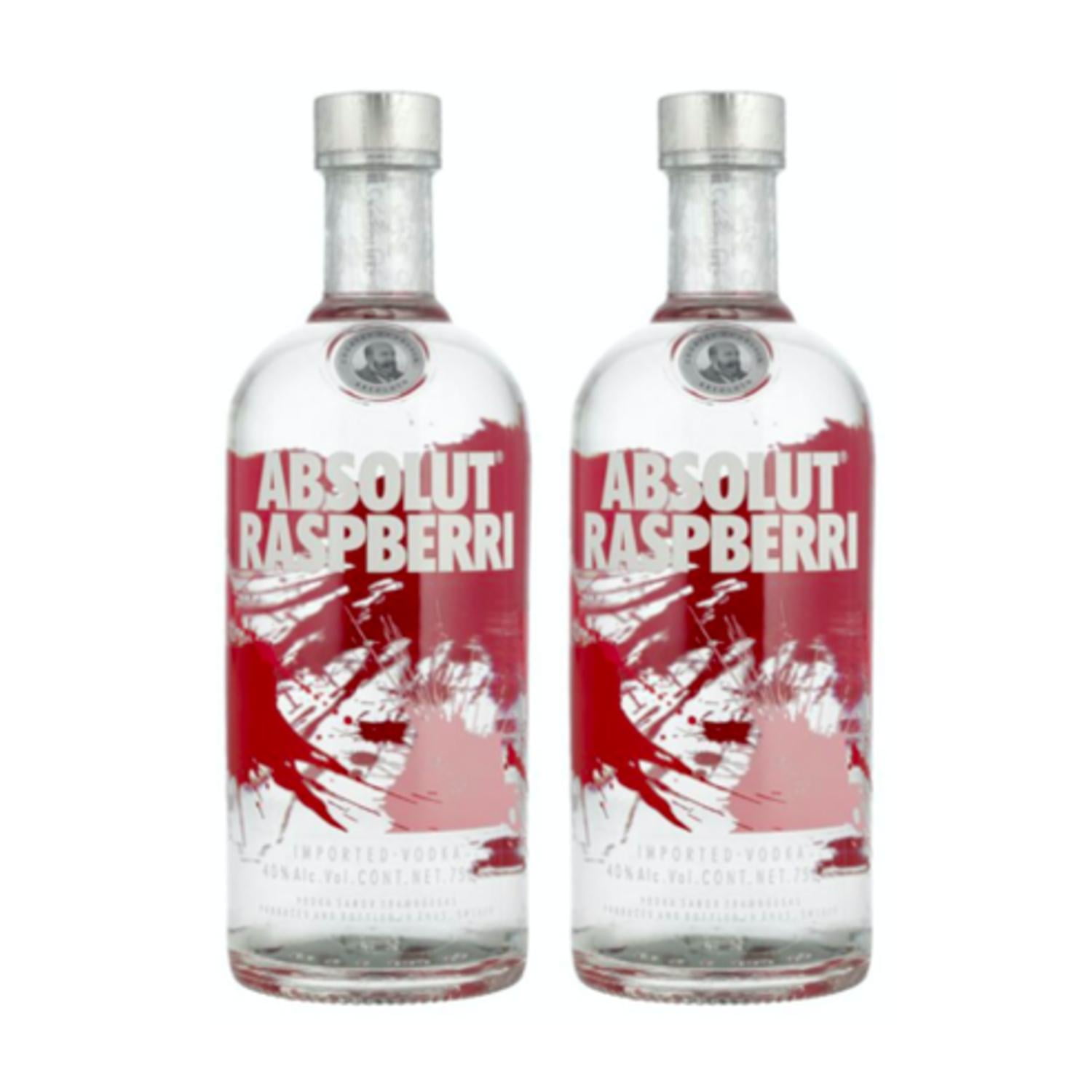 Pack de 2 Vodka Absolut Rasperri 750 ml | Walmart en línea