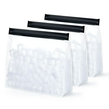 Vakly Refillable Ice Bags with Clamp Closure - Soft Reusable Icepack ...