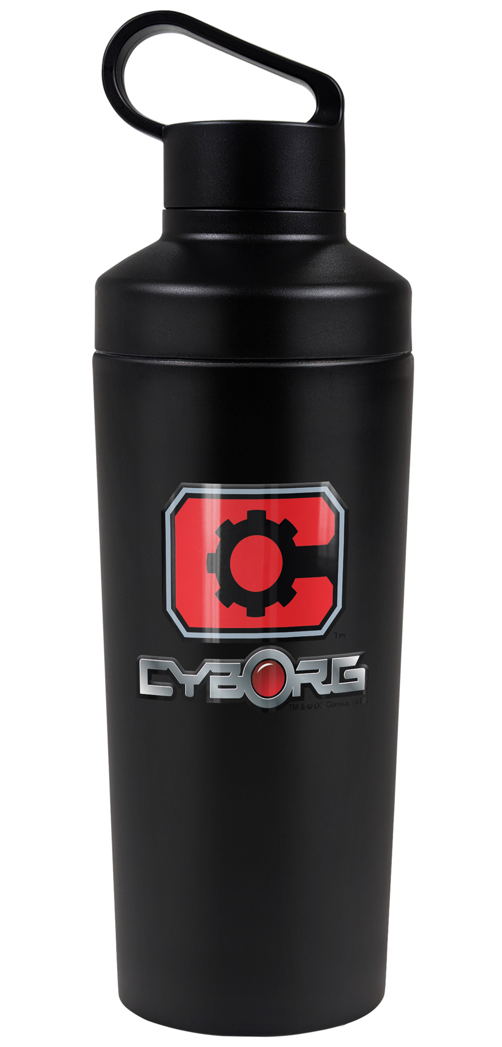 DC Cyborg Official Justice League Cyborg Logo Pattern 18 oz Insulated ...