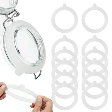 HIC Silicone Replacement Gasket Seals, Fits Regular Mouth Canning Jars ...