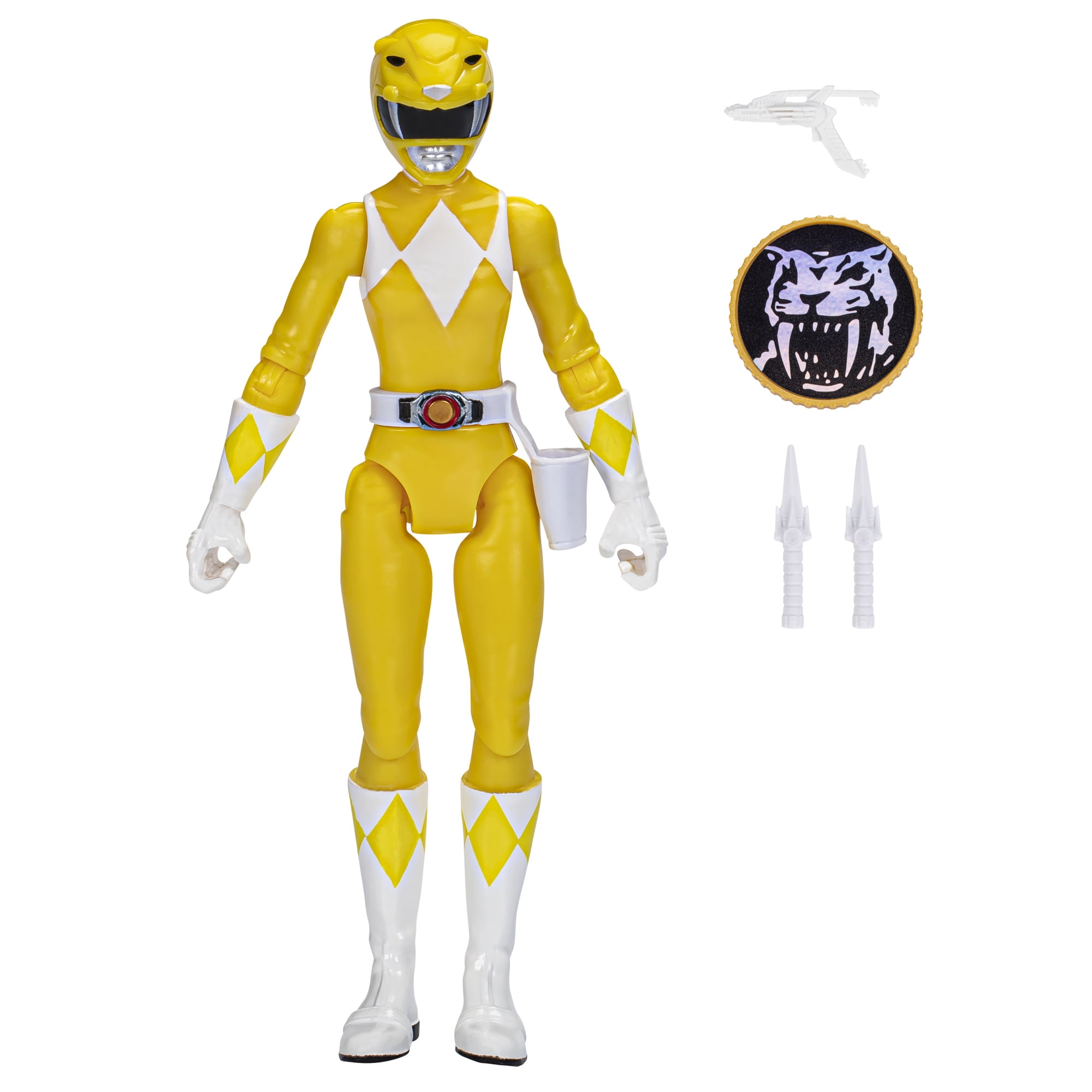 Power Rangers Mighty Morphin Yellow Ranger 6-inch Superhero Action ...
