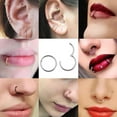 16G 18G 20G Surgical Steel Nose Septum Rings Hoops - Stainless Steel ...