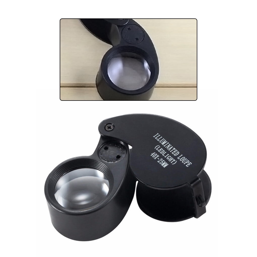 wolftale Jewellers Eye Jewelry Lens Glass Loupe 40x-25 Magnifier ...