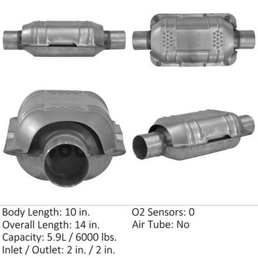 Walker Exhaust Ultra EPA 93252 Universal Catalytic Converter - Walmart.com