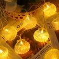 Battery-Powered Shell String Lights - Enchanting Fairy Lights for ...