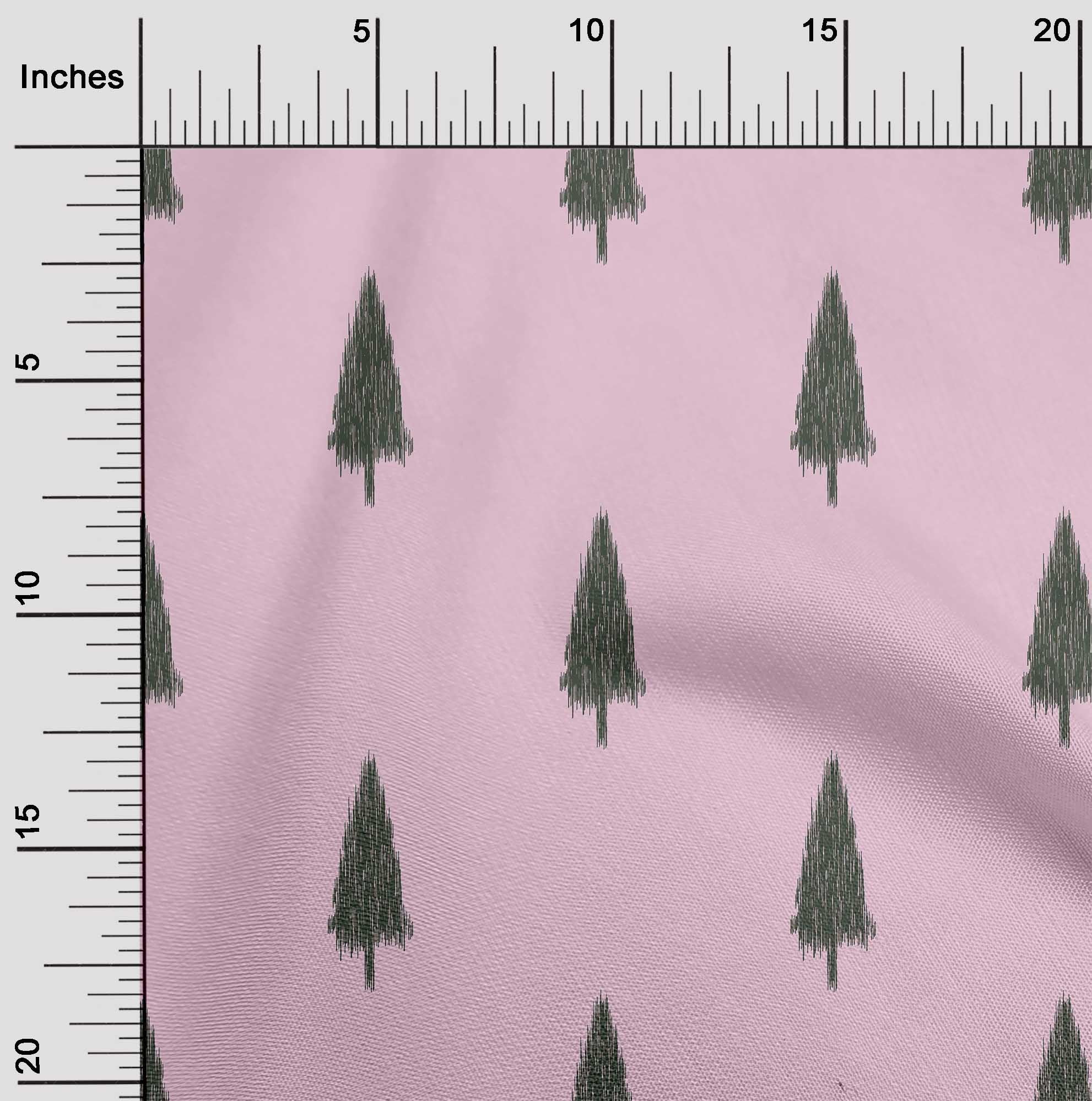 oneOone Cotton Poplin Fabric Tree Ikat Print Fabric By The Yard 56 Inch ...