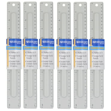 Westcott Protractor and Ruler Set: Clear, 4 pieces - Walmart.com