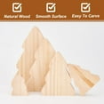 10Pcs 5 Sizes Unfinished Wooden Tree Blocks Wood Tray Plates Christmas ...