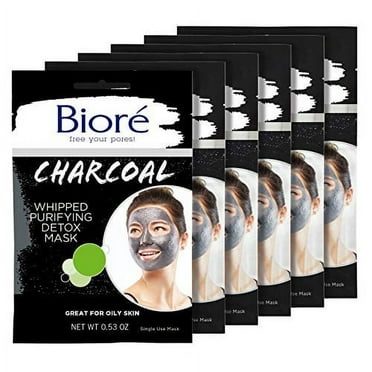 Bioré Deep Cleansing Charcoal Whipped Purifying Detox Mask, Clean ...