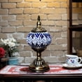 HI-REEKE Turkish Lamp Handcrafted Glass Mosaic Moroccan Lamp Bronze ...