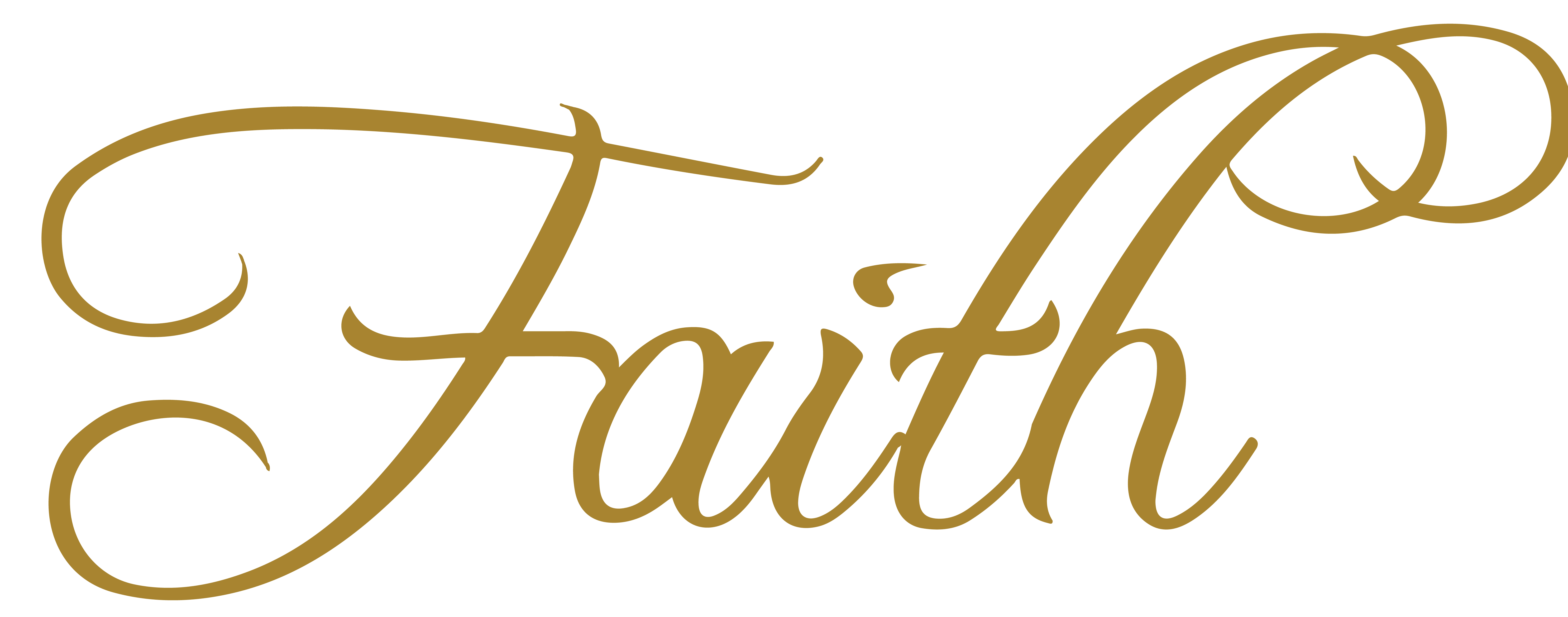 Faith Vinyl Decal Sticker Quote - Medium - Metallic Gold - Walmart.com
