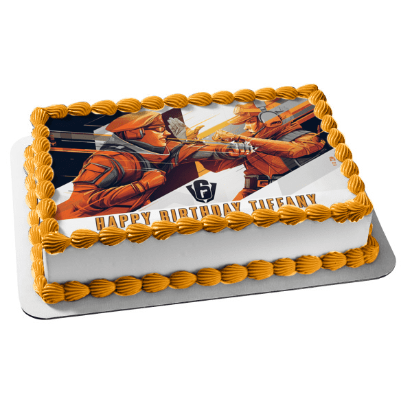 Rainbow 6 Siege Zofia Vs. Ela Edible Cake Topper Image ABPID55380 ...