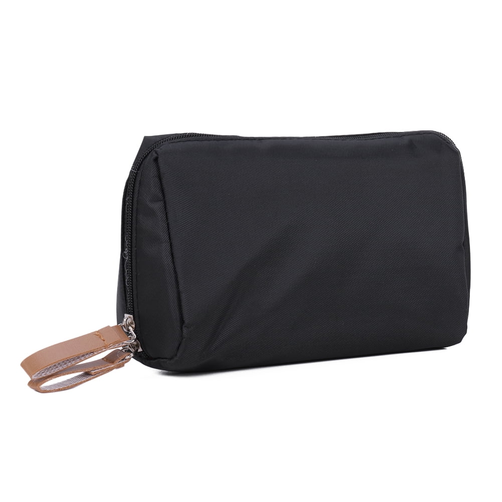 YUANHUILI Cosmetic Bag Solid Color Simple Makeup Bag Big Opening Travel ...
